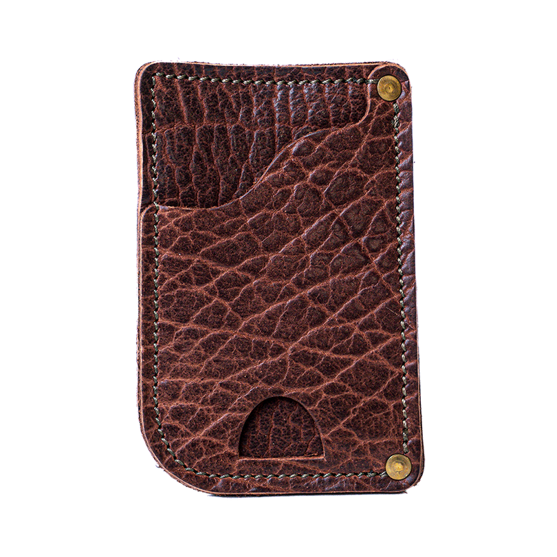 Cognac Bison Driver's Wallet – Russell Moccasin